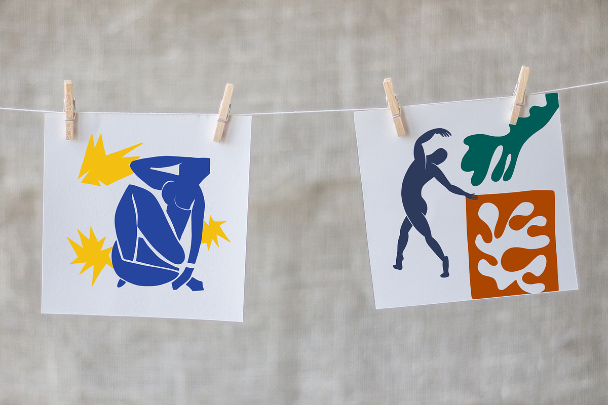 Matisse procreate stamp brushes, a Brush Add-On by Veronika Gotovceva