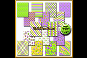 Green Purple Embossed Digtial Paper, a Pattern Graphic by Digital Paper ...