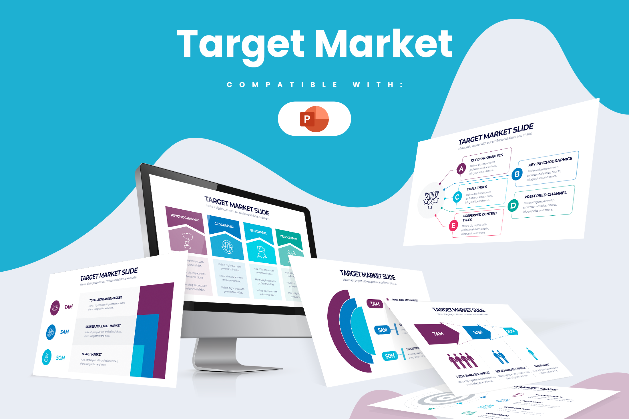 Target Market Powerpoint Templates, a Presentation Template by Slidesmash