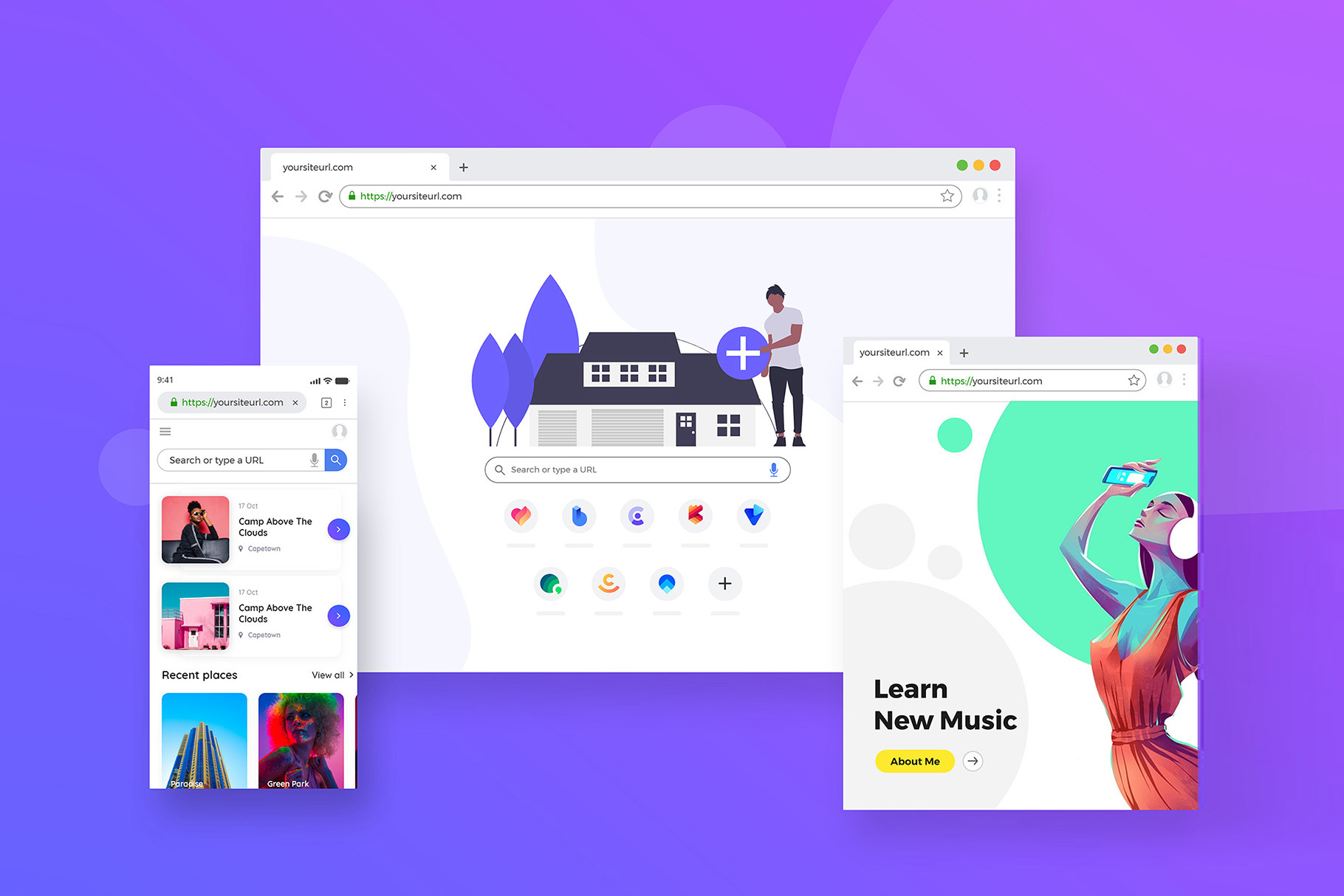 Browser Window Frame Mockups, an iPad Mockup by VictorThemes