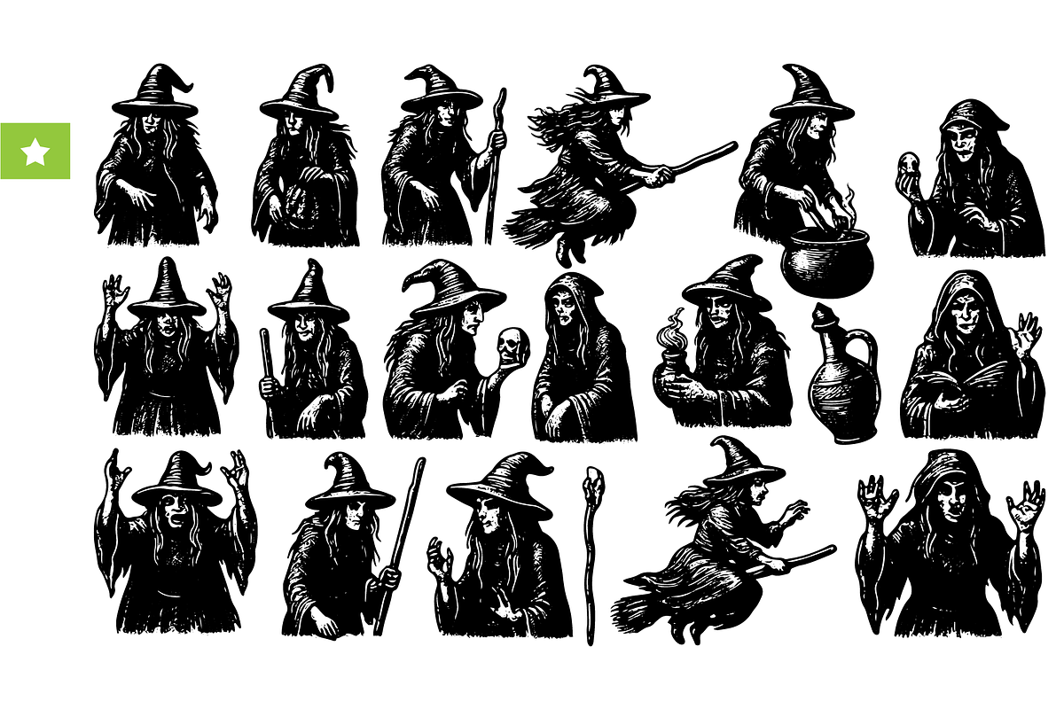 Dark Witches Vintage, an Object Graphic by RT Studio