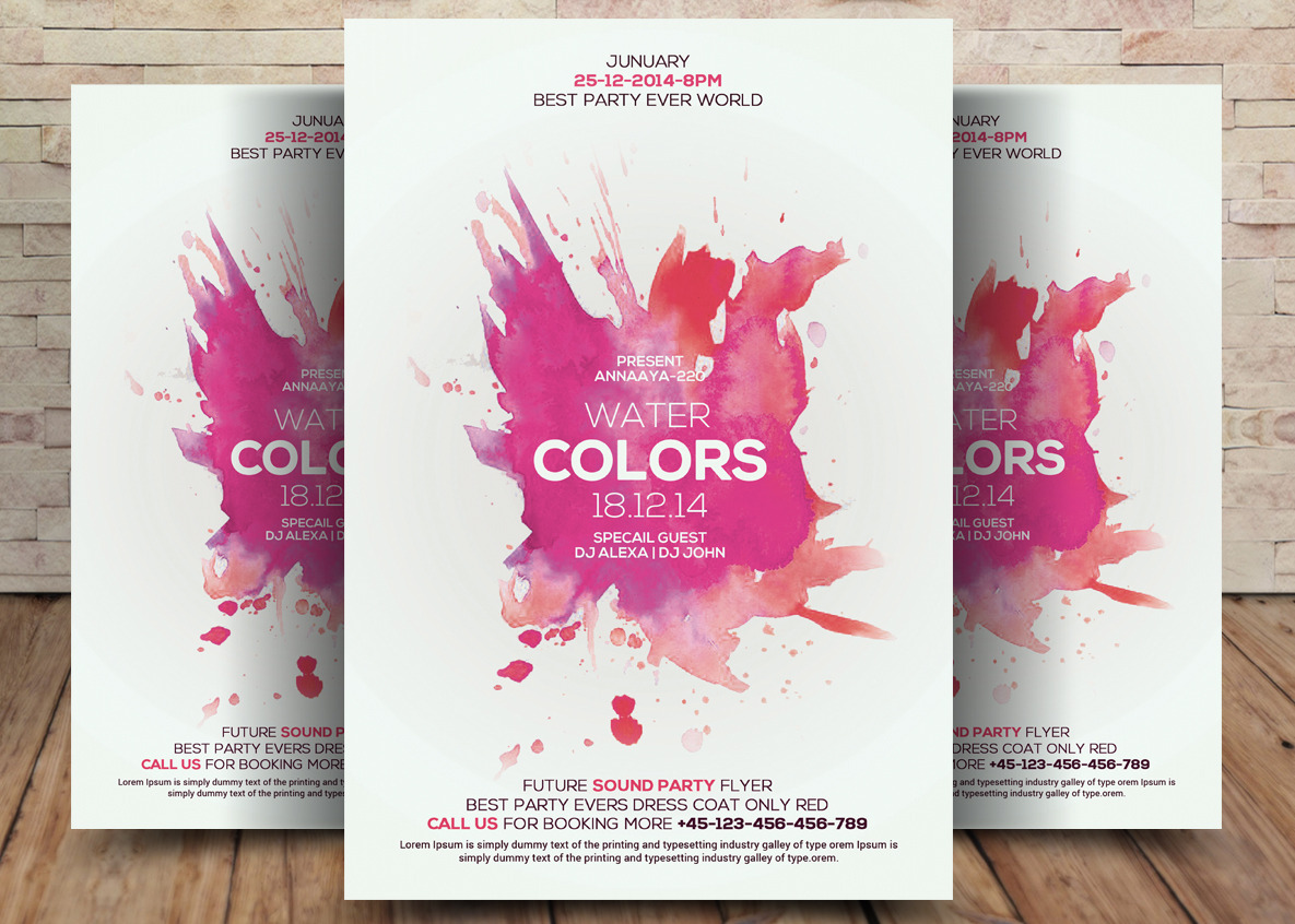 Minimal Colors Flyer Template, a Flyer Template by graphicforest ...