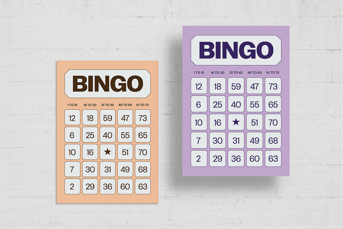 Bingo Cards, a Card Template by BrandPacks