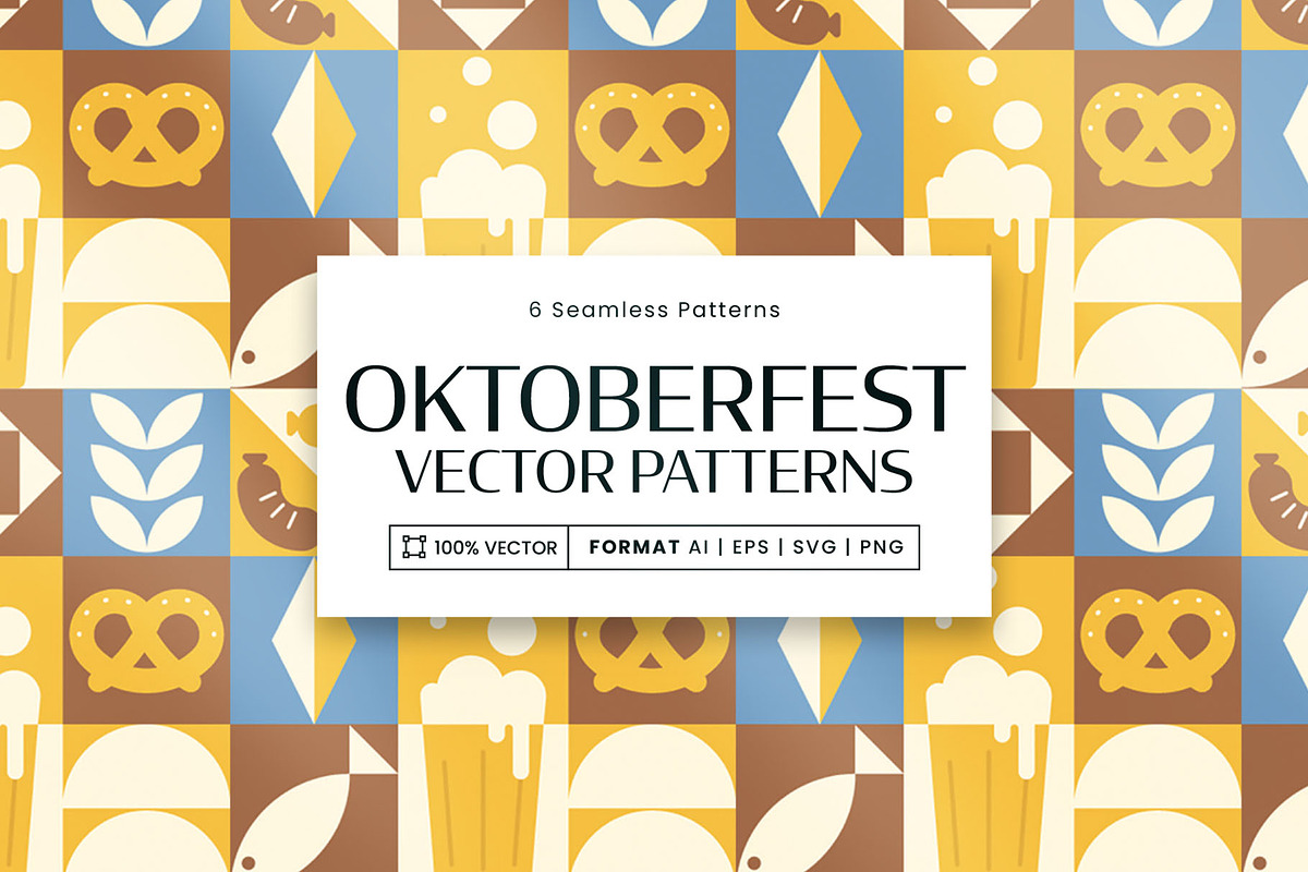 Oktoberfest Patterns, a Pattern Graphic by DesignerCandies