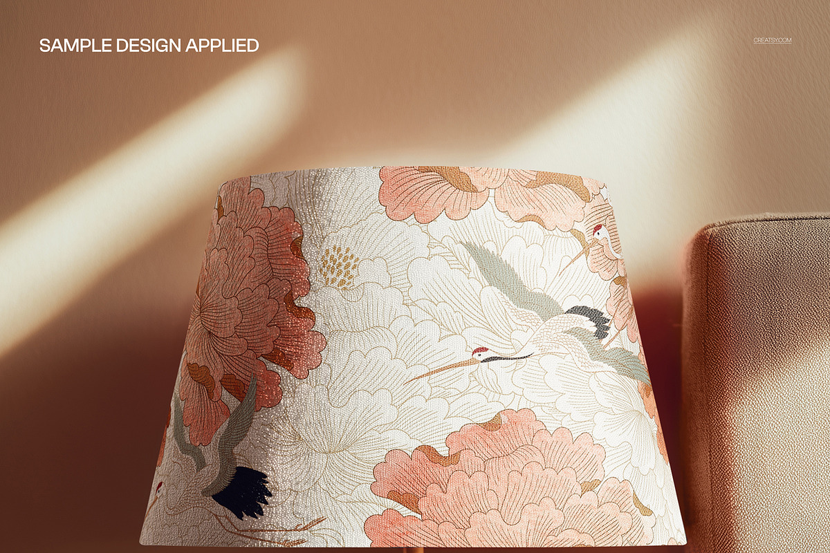 Ceramic Teardrop Lamp Shade Mockup, a Household Mockup by creatsy5