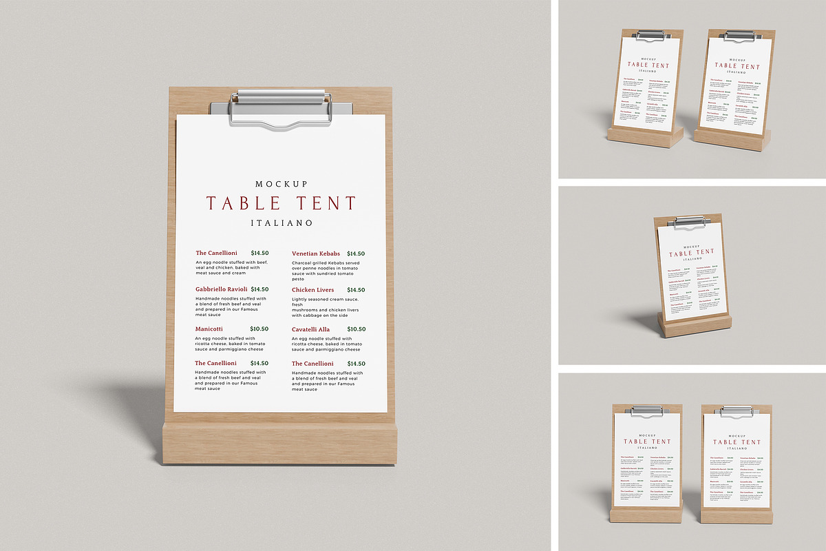 High Quality Table Tent Mockup, an Advertising Mockup by swsi-studio