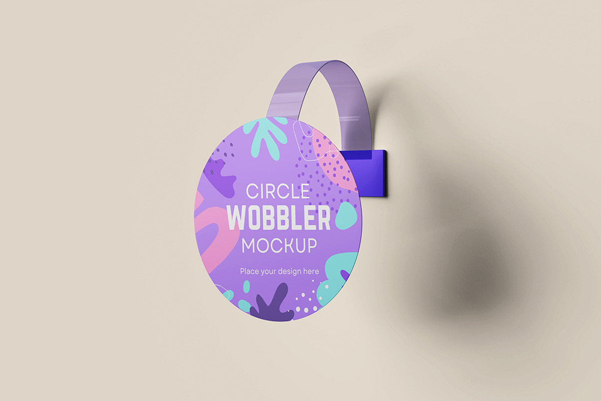 Wobbler Mockup, a Product Mockup by bimockup