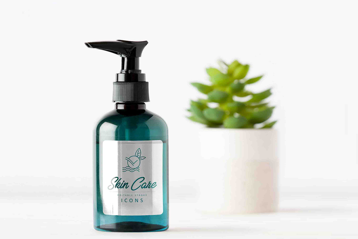 Care dry skin icons collection, an Outline Icon by Merfin