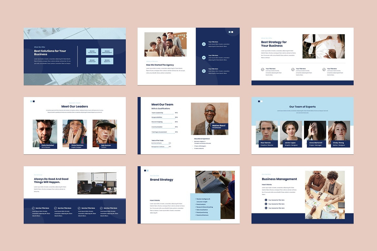 Agency PowerPoint Template, a Presentation Template by Bervisual