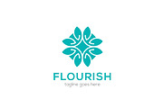 Flourish Logo, a Branding & Logo Template by XpertgraphicD
