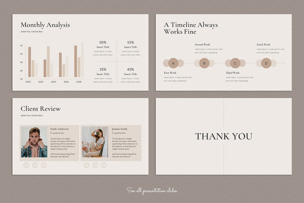 Aesthetic Pitch Deck Template, a Presentation Template by TemplatesForest
