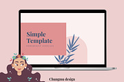 flower simple ppt template, a Presentation Template by chungmudesign