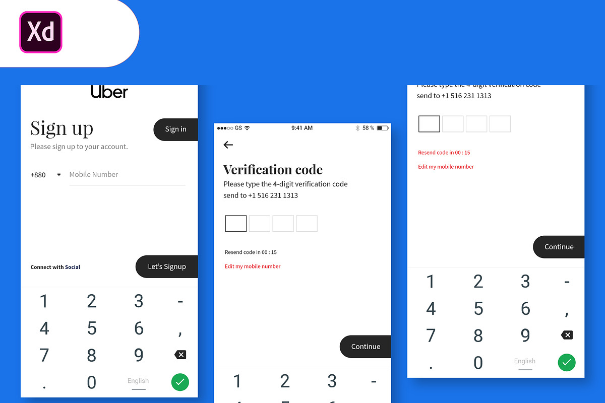 Uber Travel UI App, an UI Kit Template by litoondev