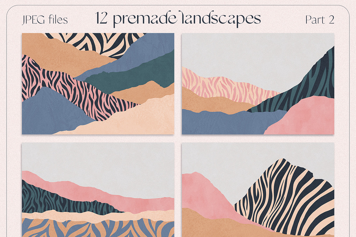 Zebra Landscape Creator Illustration