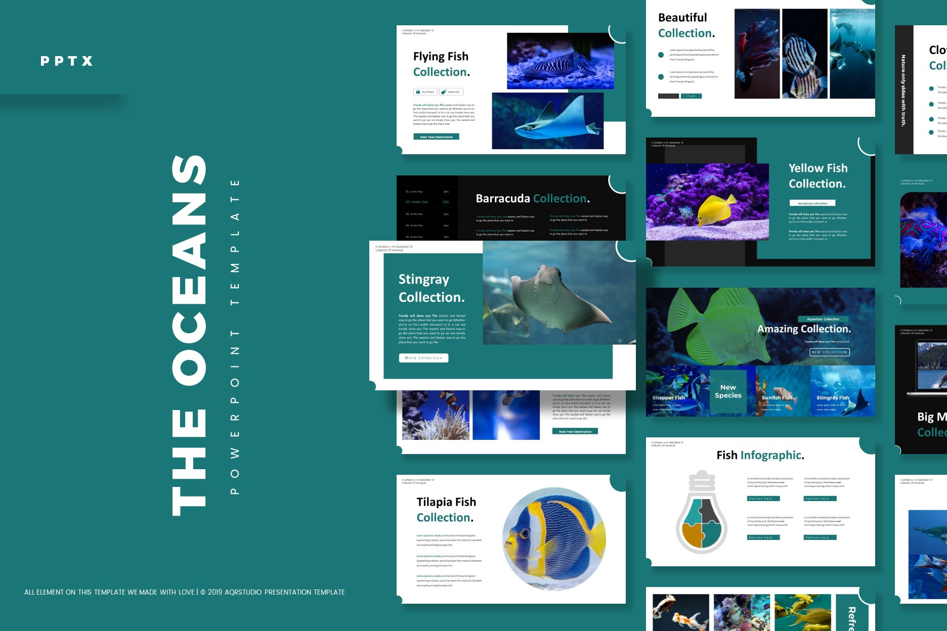 The Ocean - Powerpoint Template, a Presentation Template by AQR Studio
