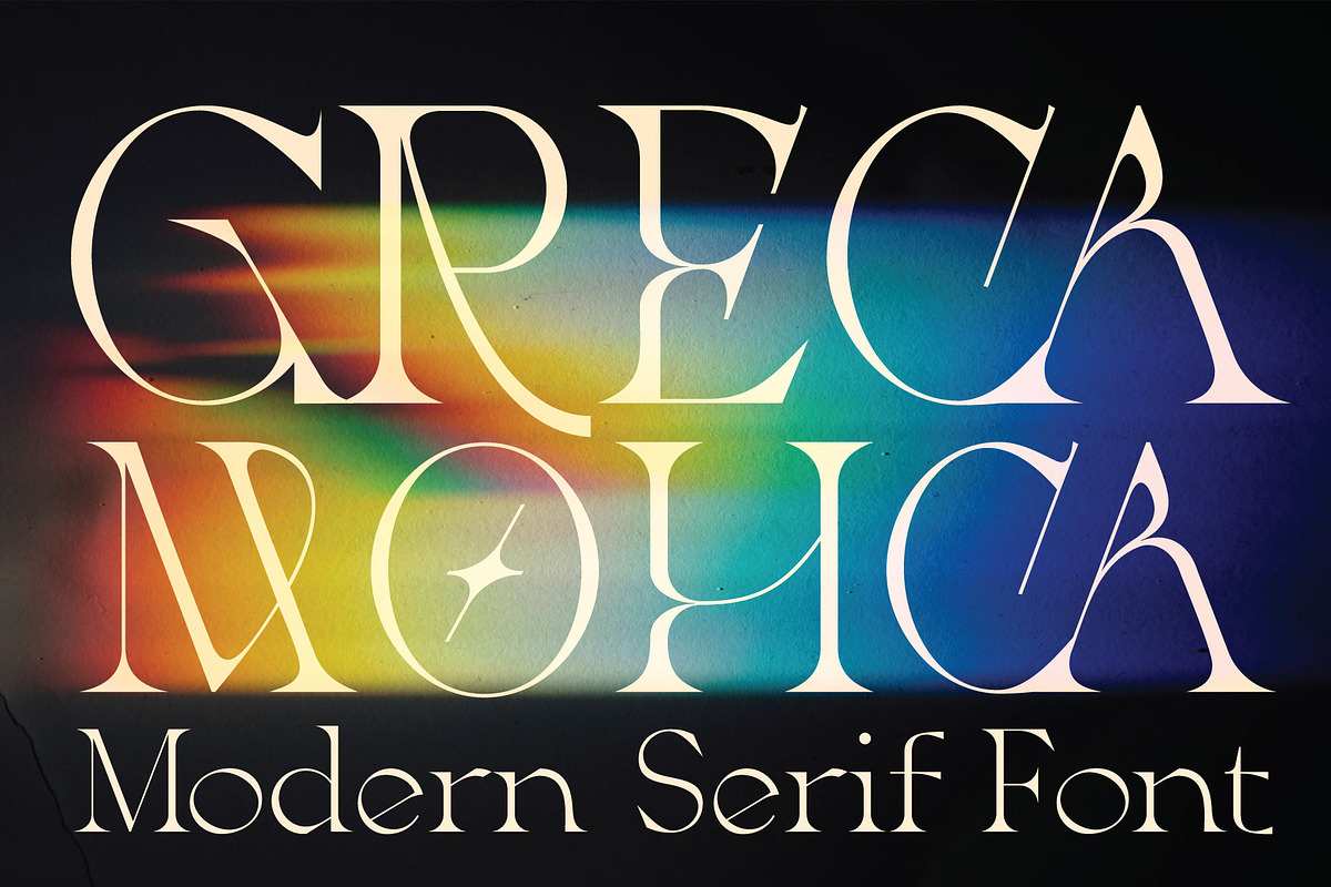 Greca - Modern Serif Font | fonte greca, greca font | Creative Market