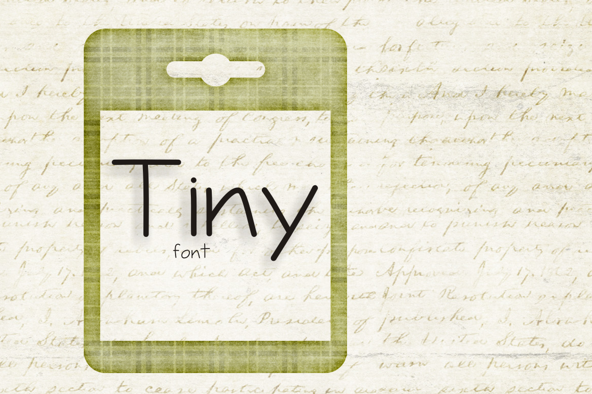 Tiny Script, a Script Font by Fonts & Printables