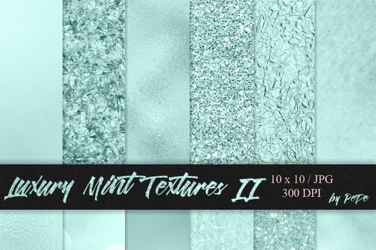 Mint Textures II, a Texture Graphic by PeDe Designs