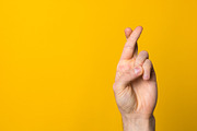 fingers crossed hope sign. close up, a Health & Medical Photo by AD ...
