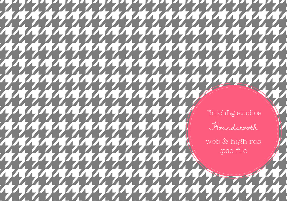 Houndstooth PSDs, a Pattern Graphic by michLg designs