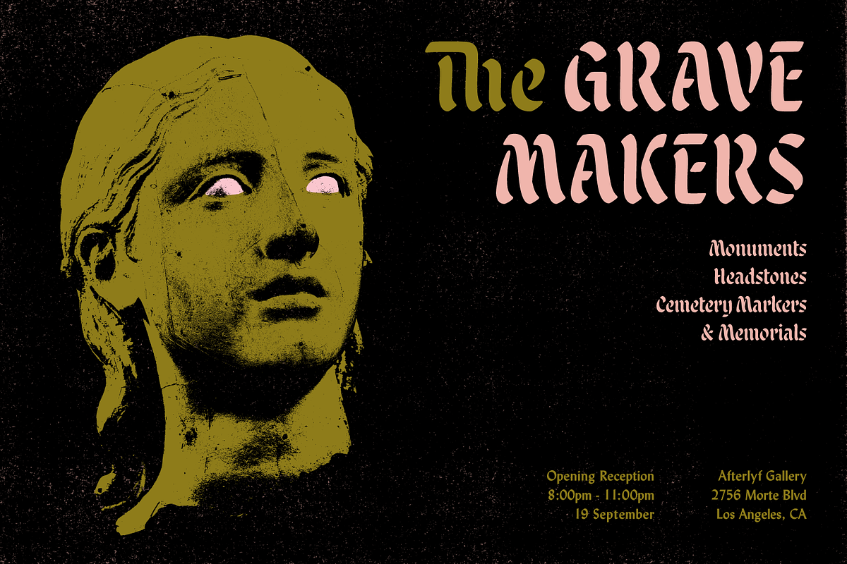 Malice Stencil, a Blackletter Font by True Grit Texture Supply ...