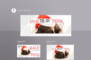 Social Media Pack | Christmas Sale, a Templates & Theme by Amber Graphics