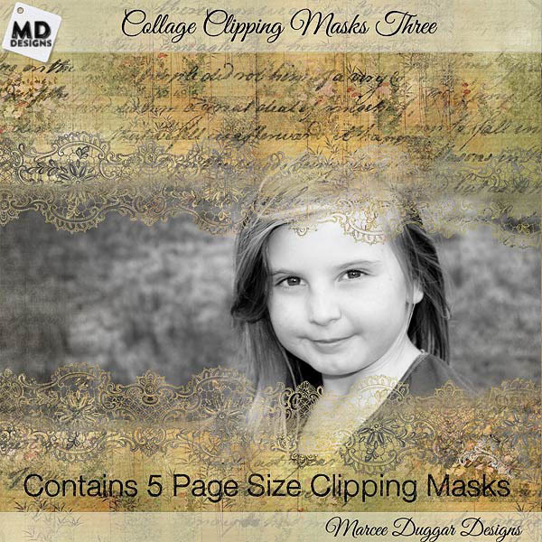Collage Style Clipping Masks 3, a Texture Graphic by Vintage Style Designs