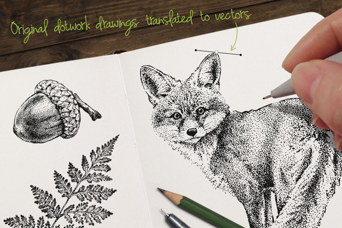 Dotwork Forest Animals, an Animal Illustration by nordicworker ...