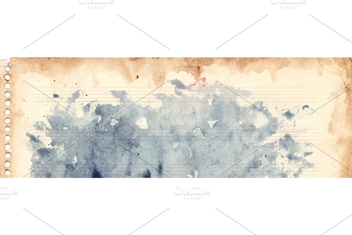 Watercolor vintage retro texture, a Texture Graphic by Art By Silmairel