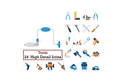 Set of 24 Tools Icons | Icons ~ Creative Market