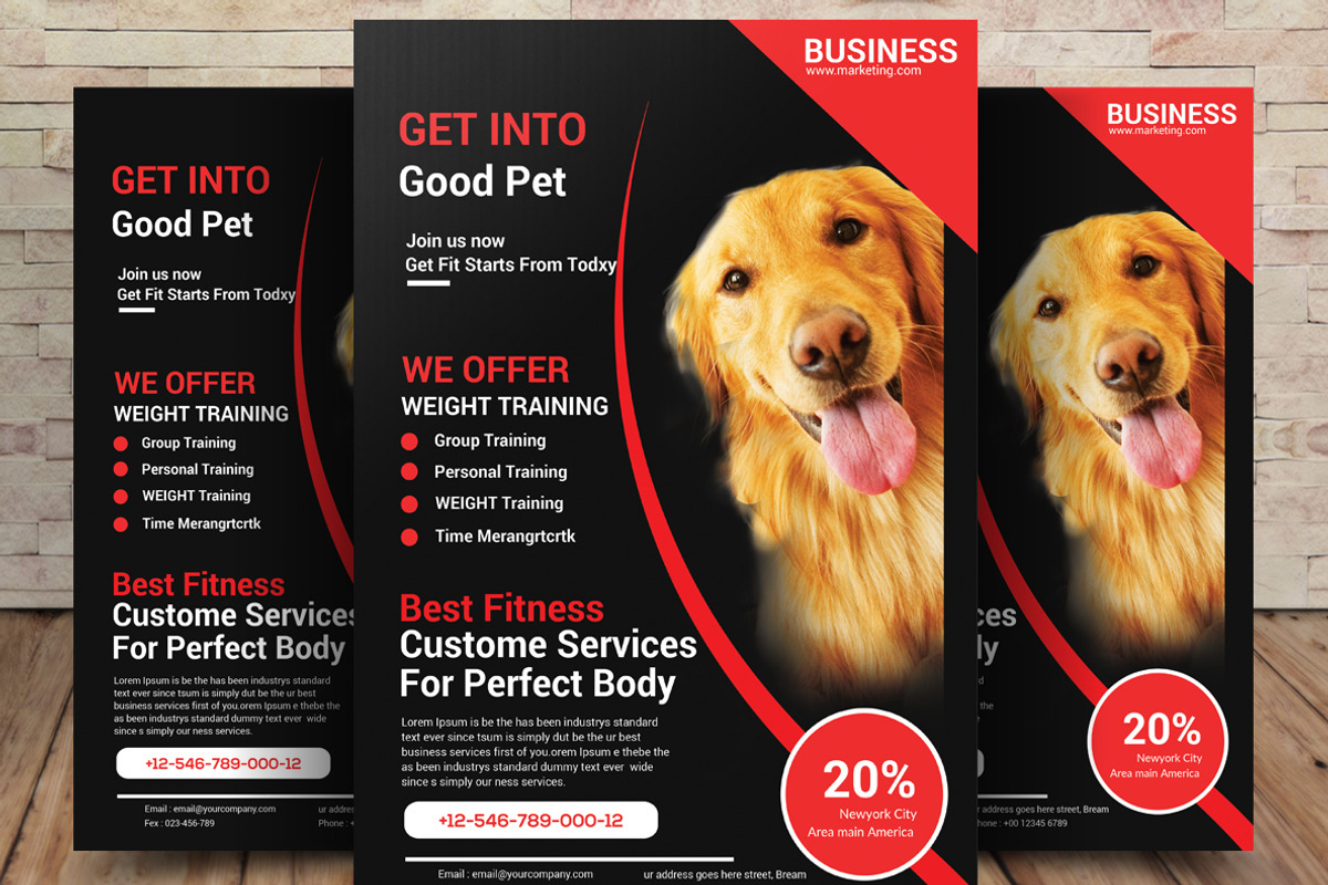 Pet Flyer, a Flyer Template by graphicforest