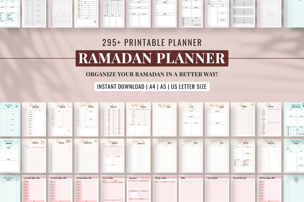 Ramadan Printable Planner Bundle