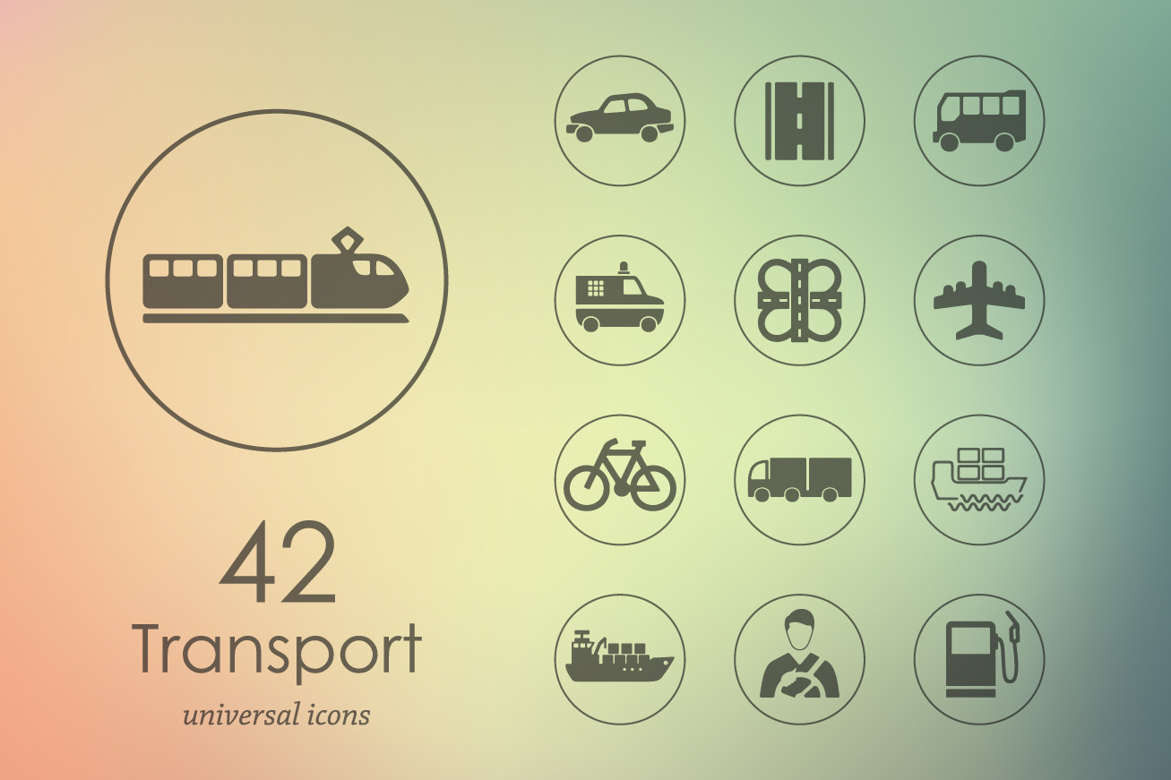 42 transport icons, an Icon by Palau