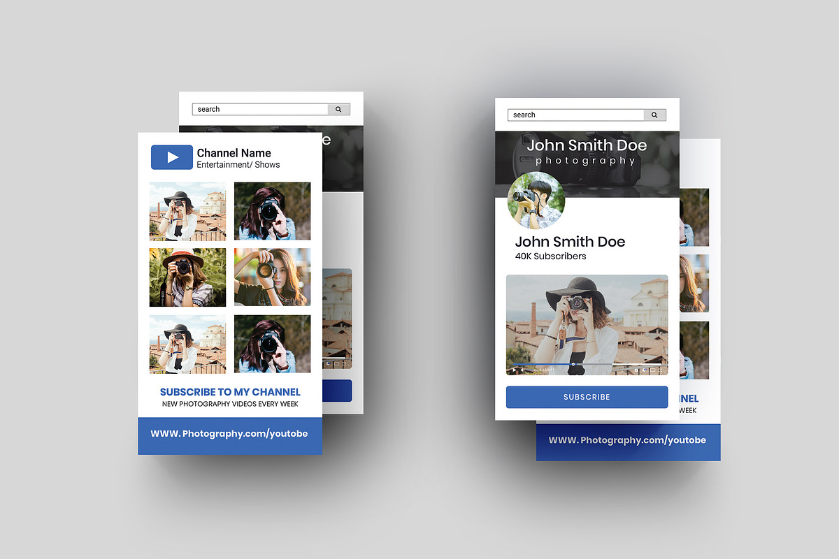 YouTube Business Card, a Business Card Template by UI_Expert
