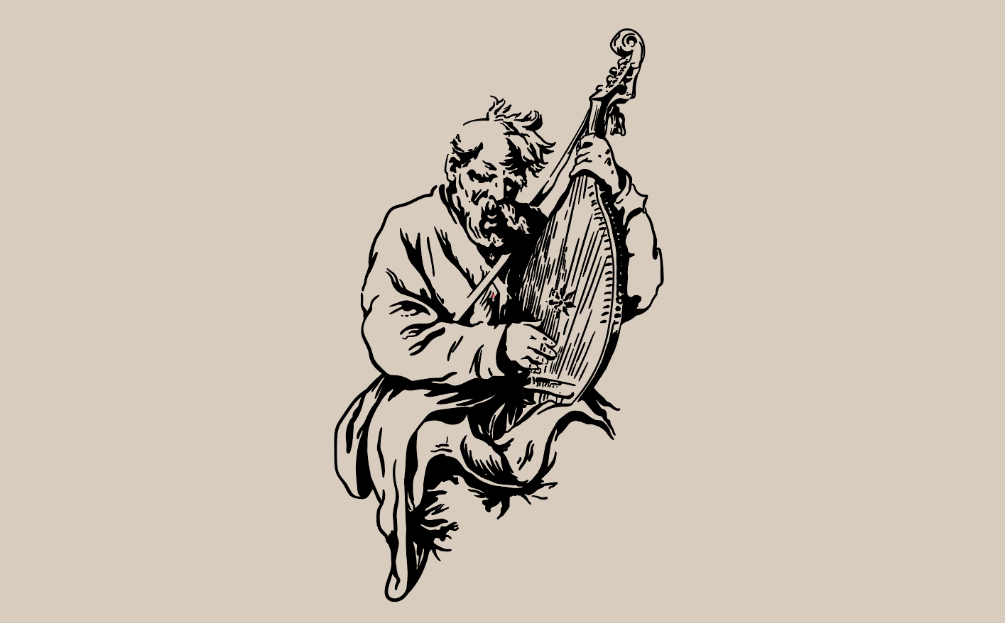 Ukrainian Kobzar, a Person Illustration by Enysstrale