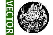 Pizza Vector | Food Illustrations ~ Creative Market