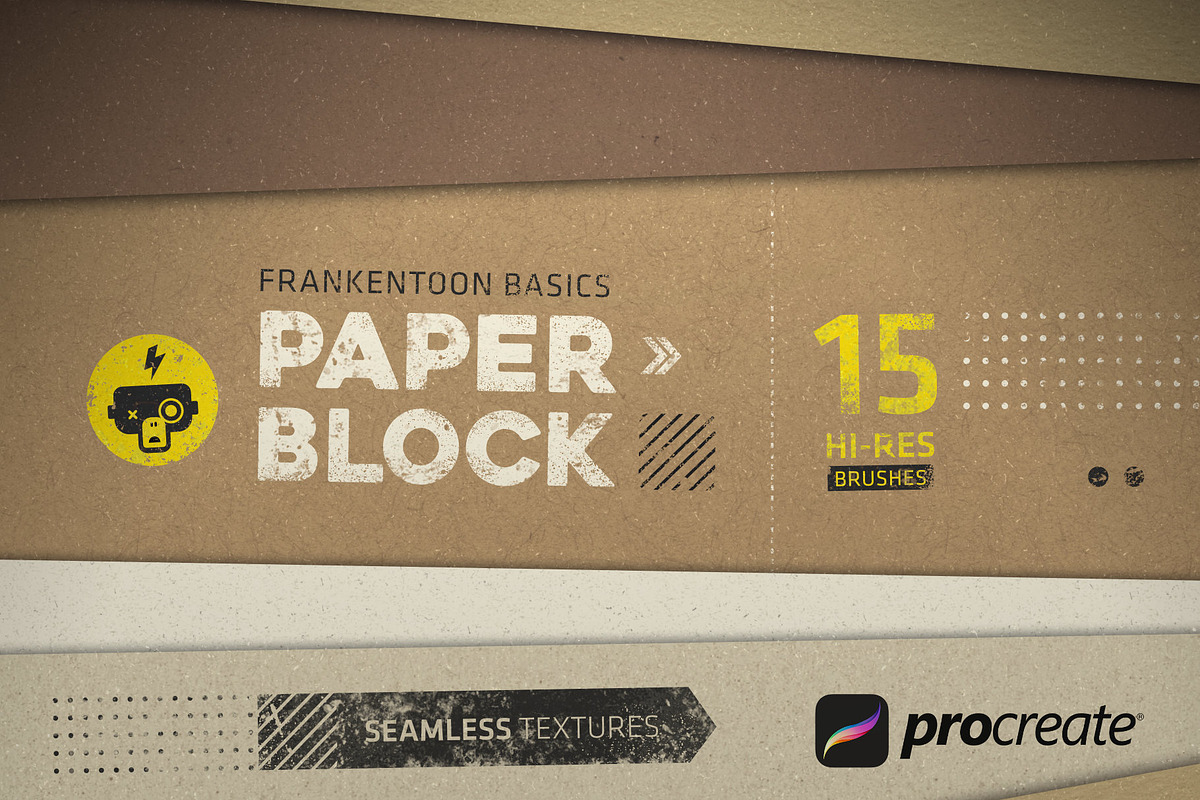 Paper Block Procreate Brush Pack