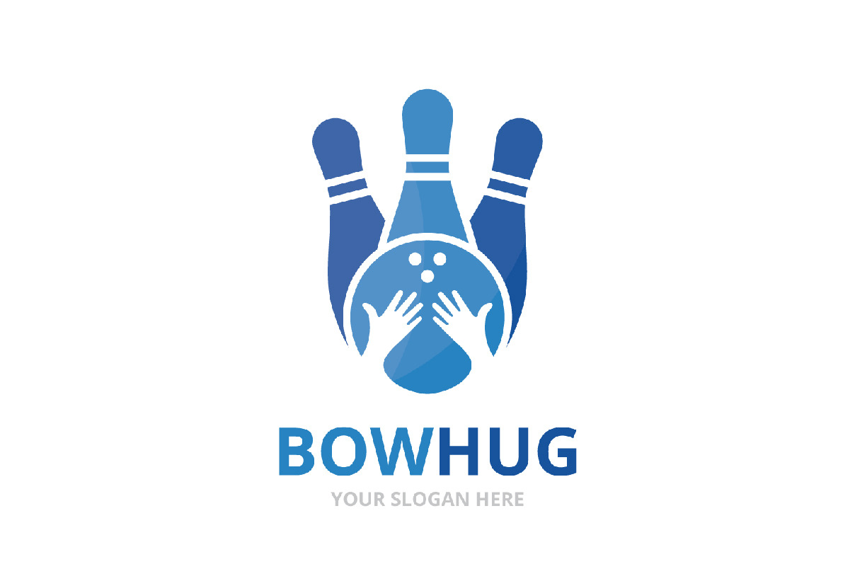 Vector bowling and hands logo, a Branding & Logo Template by GraphiShop