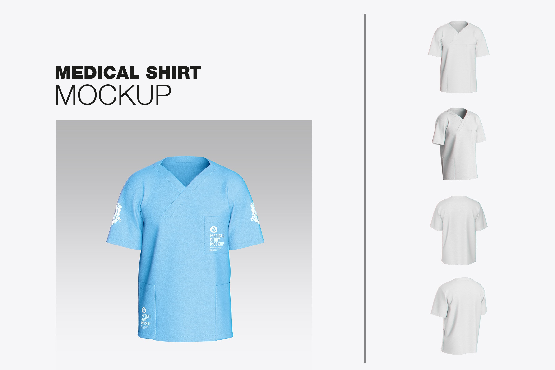 Unisex Medical Shirt Mockup, a Product Mockup by OneVectorStock