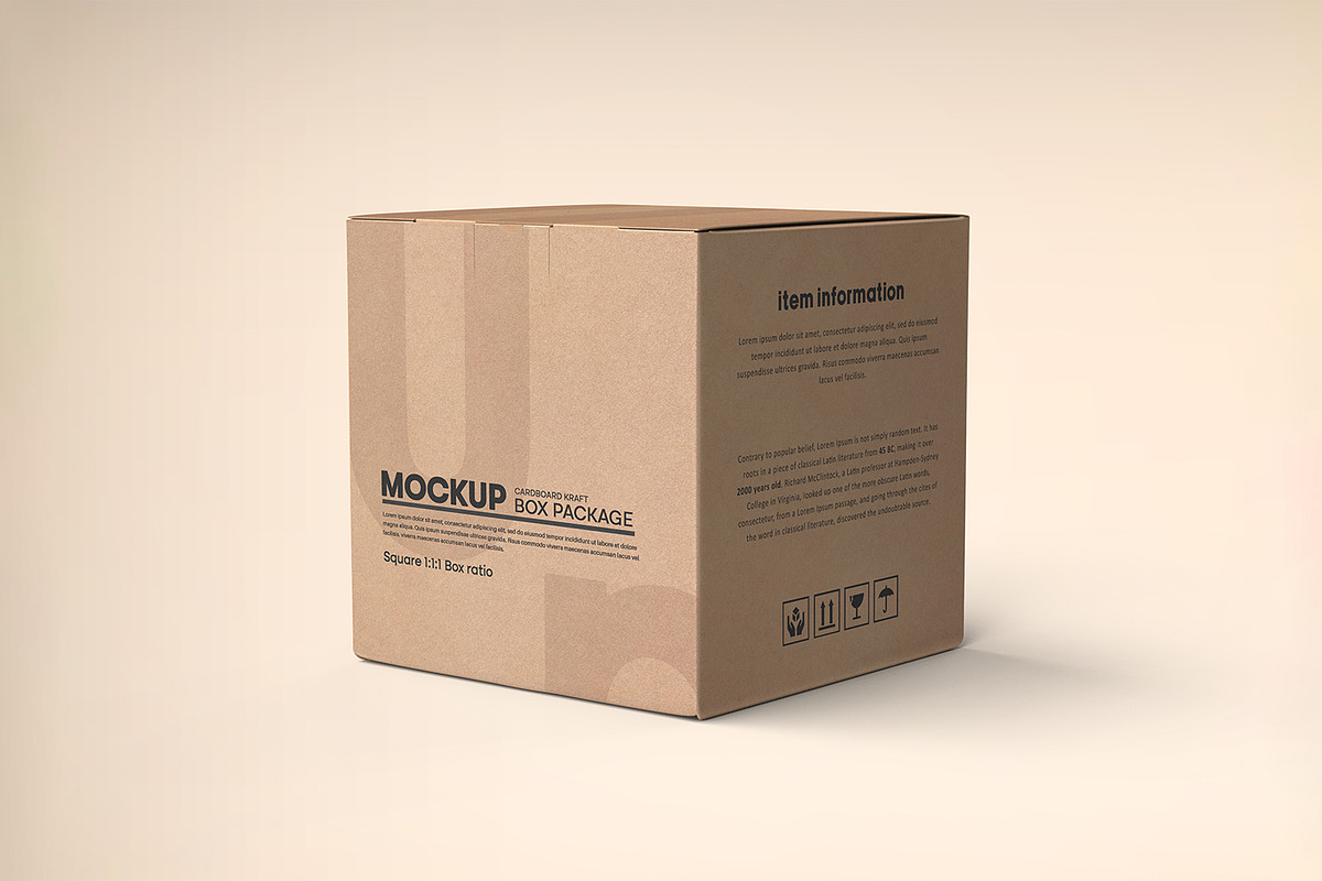 Square Craft Paper Box Packaging