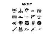 Army Soldier And War Technics Icons, an Industrial Photo by pikepicture
