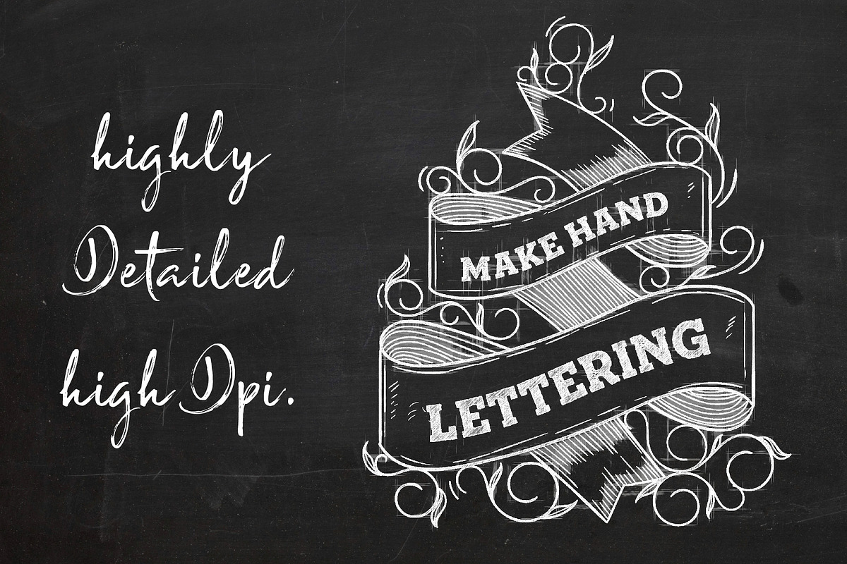 Chalkboard Logo Mockup and Action, a Product Mockup by Tropical Type