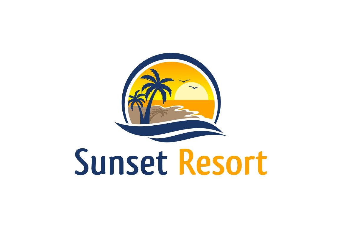 Sunset Resort Logo Template, a Branding & Logo Template by PutraCetol ...