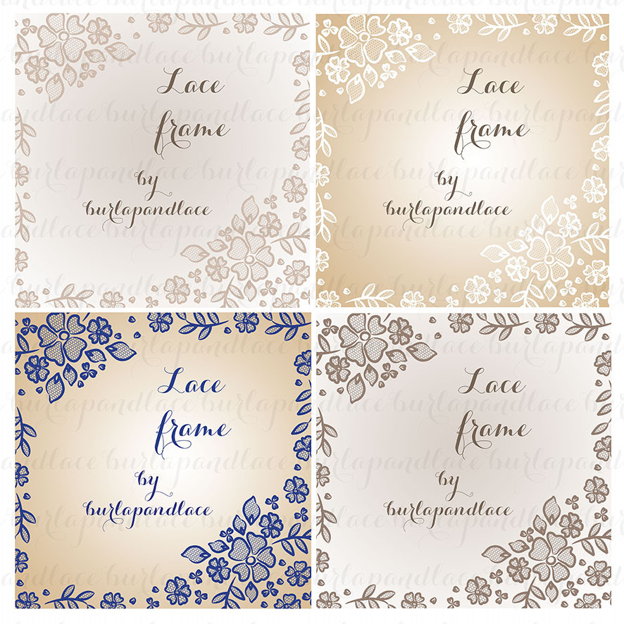 Lace frame | Illustrations ~ Creative Market