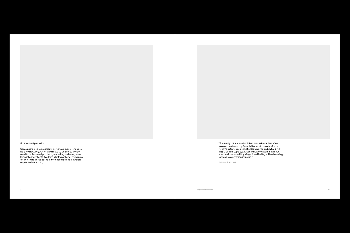 Square Photo Book Grid System | Sans