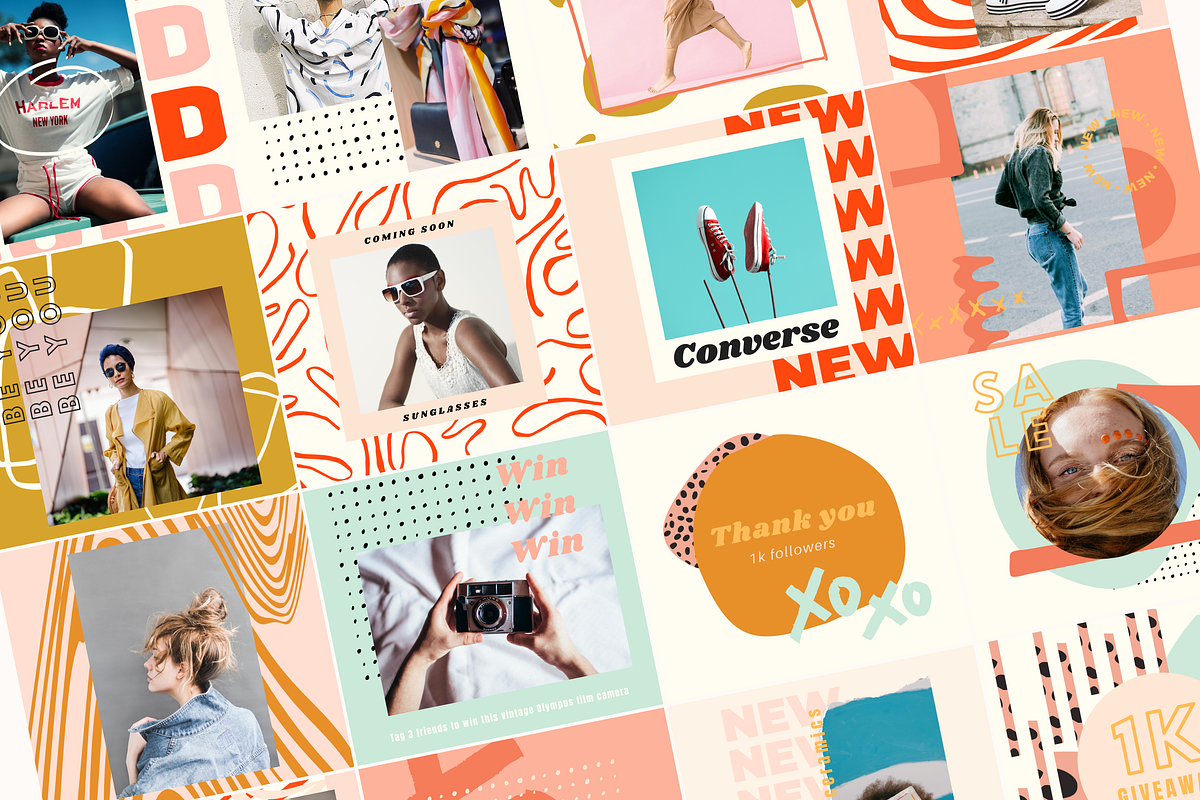 Bold & Bright Insta Post Templates, a Social Media Template by ...