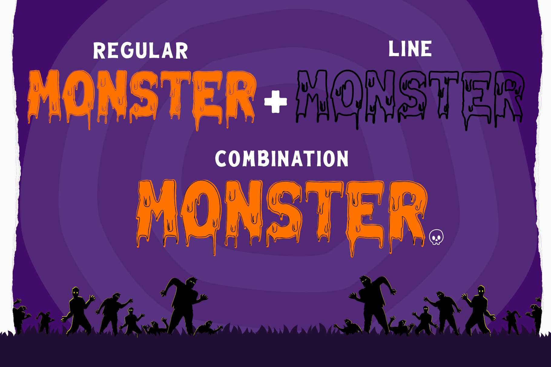 Melted Monster - Halloween Pack | Sans Serif Fonts ~ Creative Market