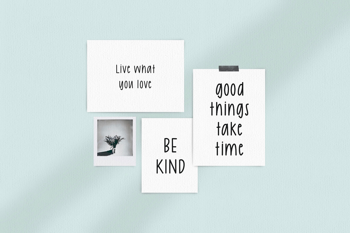 Make a Note neat handwritten font