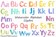 Watercolor Alphabet ClipArt, an Illustration by PassionPNGcreation