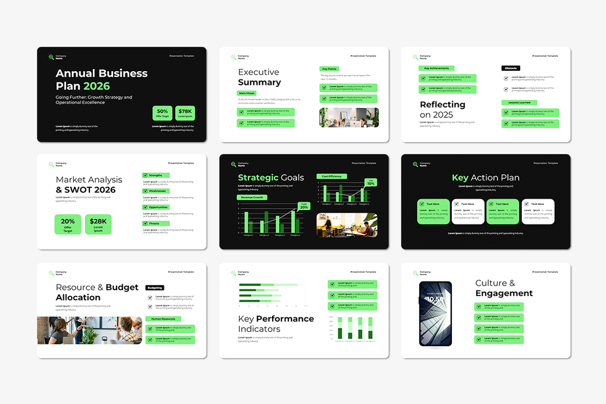 Annual Business Plan 2026 PowerPoint, a Presentation Template by ...